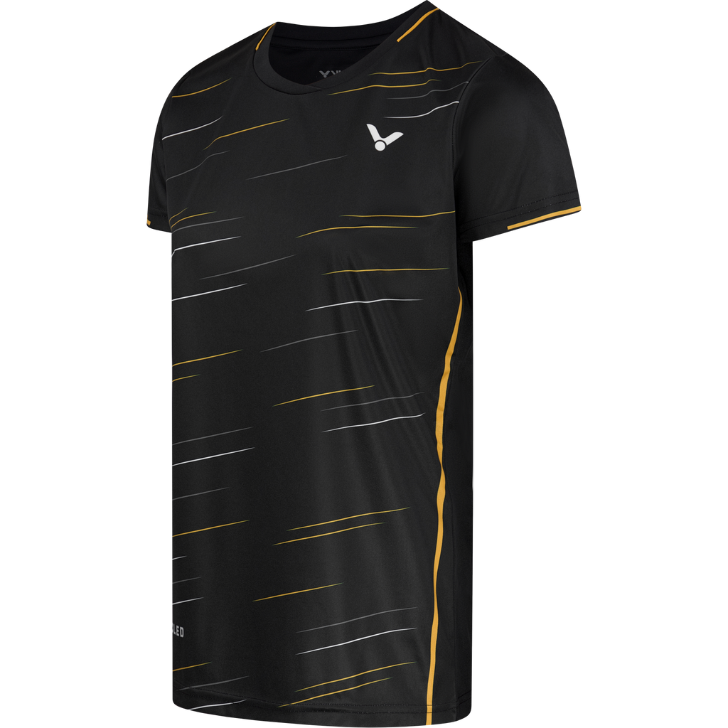 Professional Badminton Victor Womens T-Shirt 24100 c Black | badminton ...