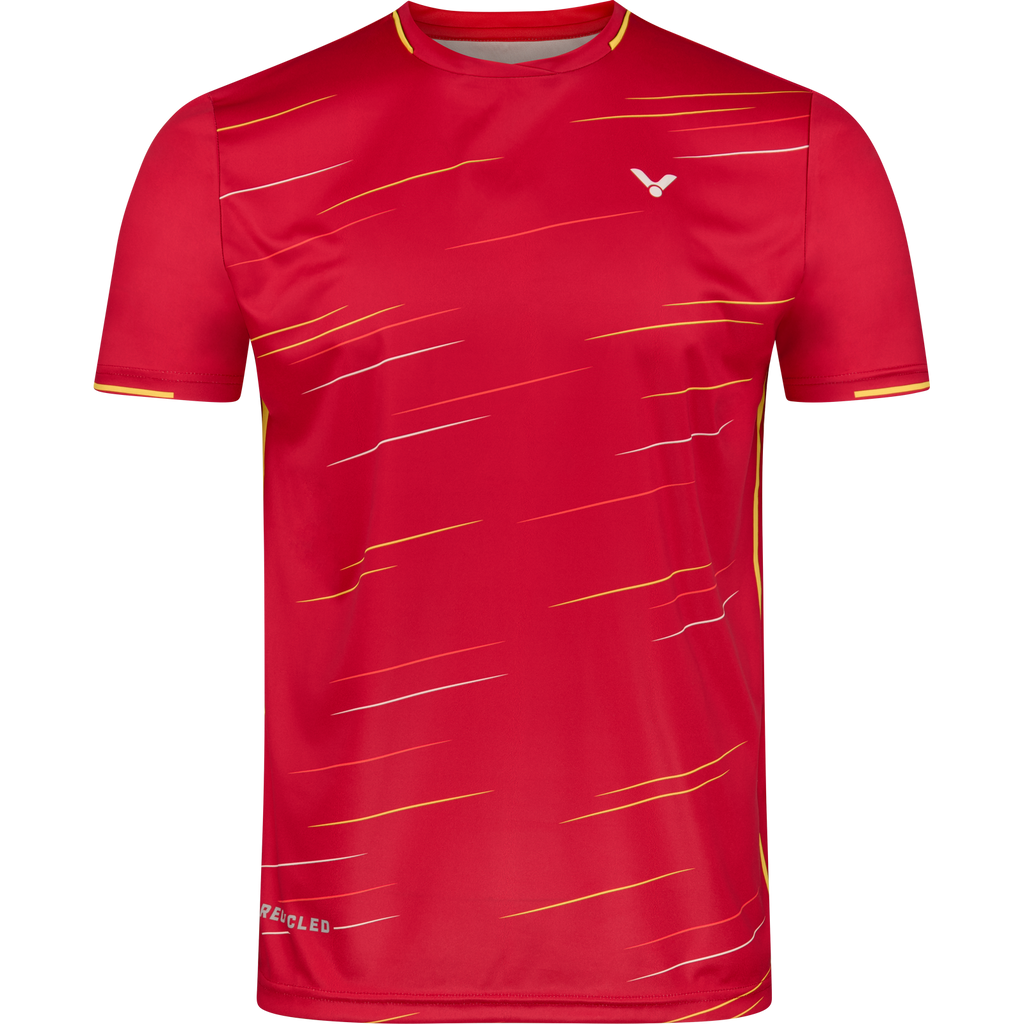 Professional Badminton Victor T-Shirt 23101 D Unisex Red Junior/Adult ...
