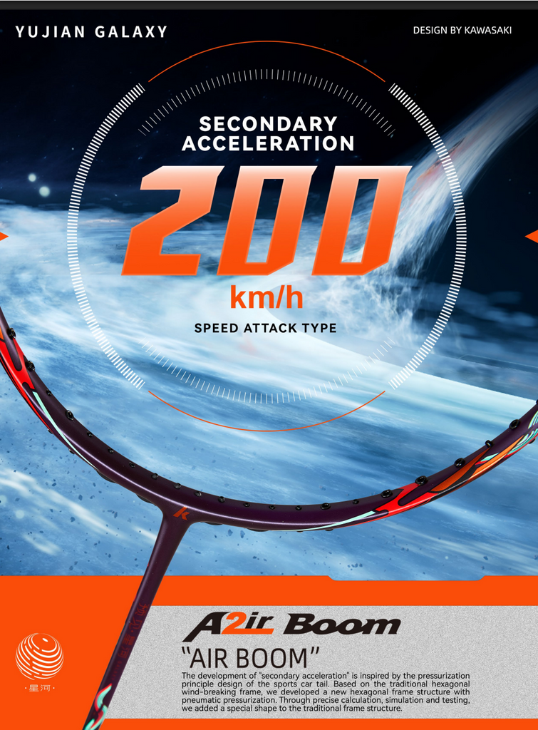Kawasaki Yujian Galaxy FAST Badminton Racket | badminton racket review