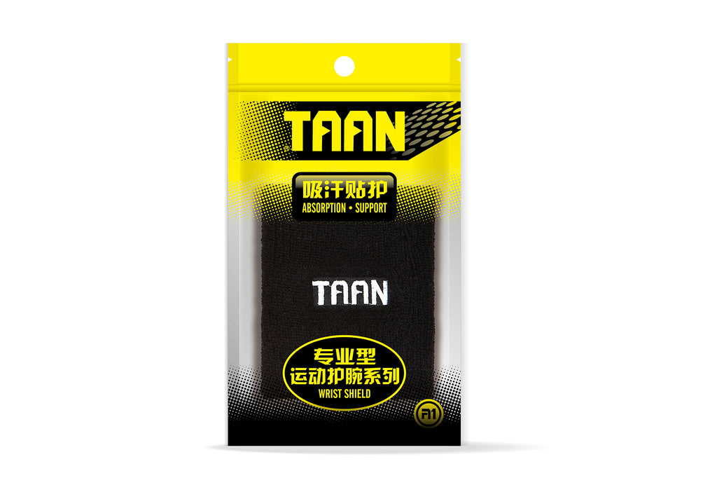 TAAN - Long sweat proof wrist band Black Badminton/Tennis/Sports ...