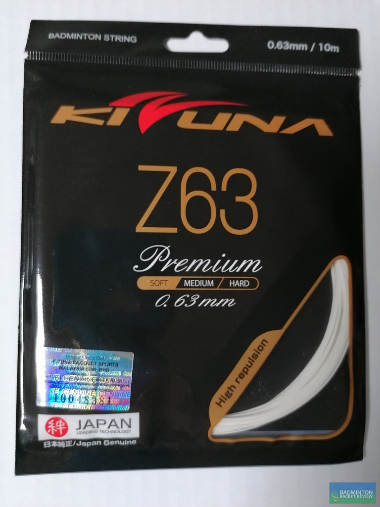 KIZUNA Z63 Premium badminton racket string 0.63mm gauge | badminton ...